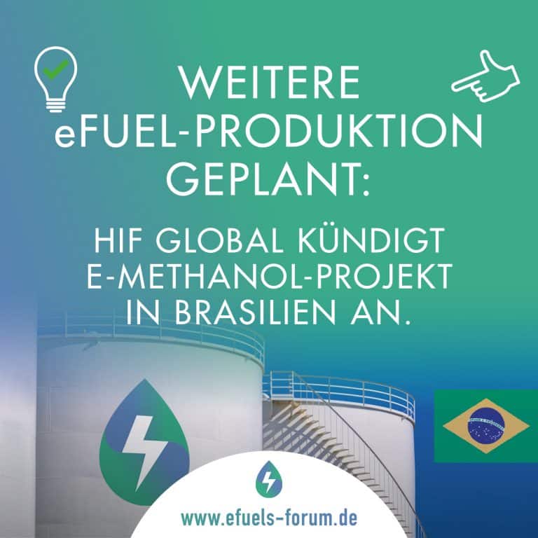 HIF Global announces e-methanol project in Brazil - eFuels Forum