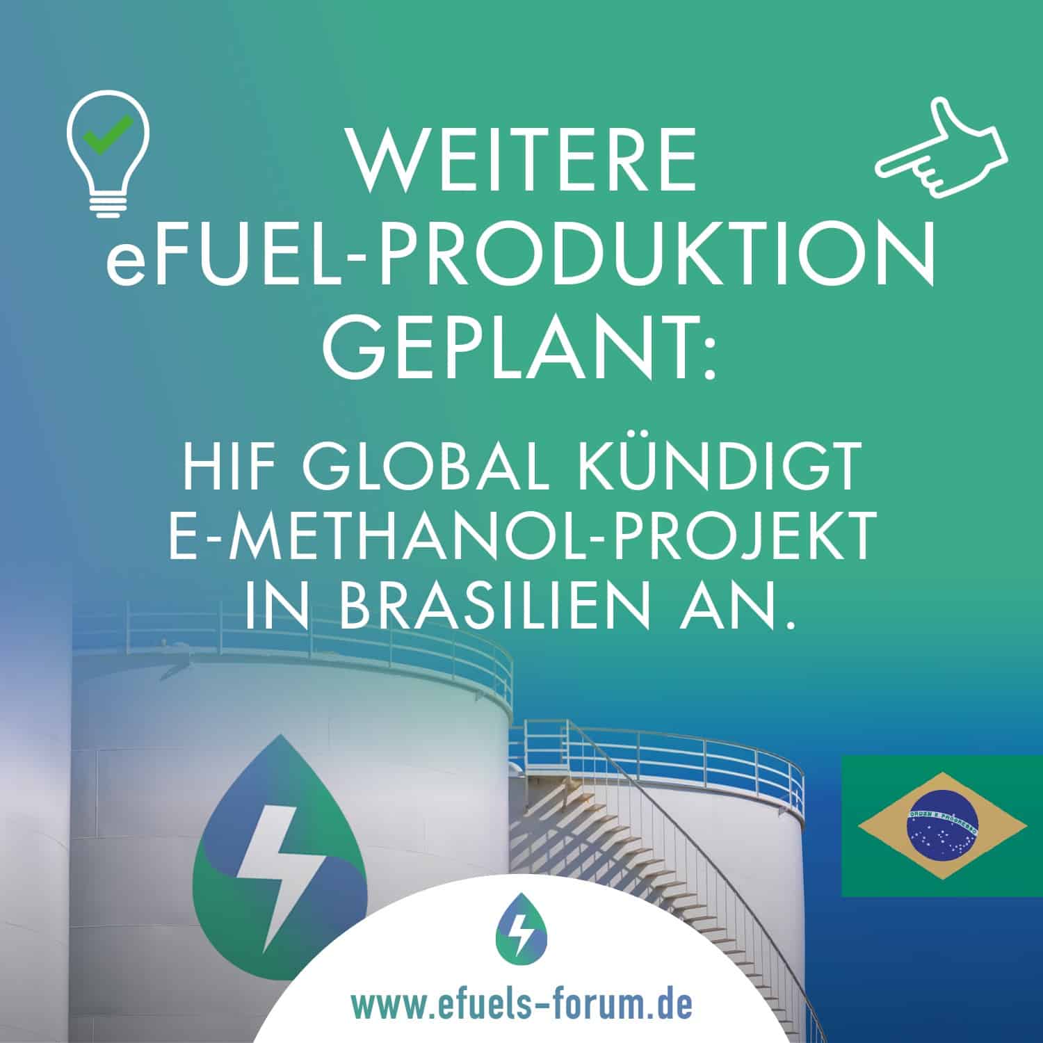 HIF Global announces e-methanol project in Brazil - eFuels Forum